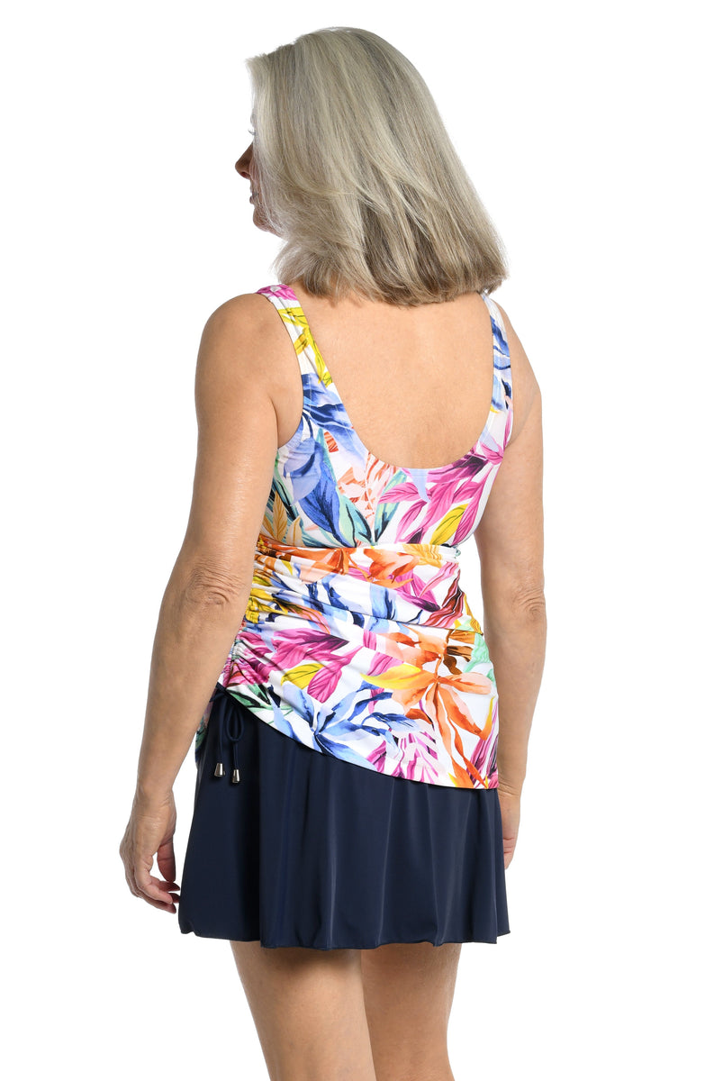 Conga Vines Tank Swim Dress One Piece | Maxine Swimwear