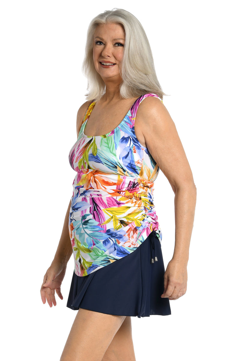 Conga Vines Tank Swim Dress One Piece | Maxine Swimwear